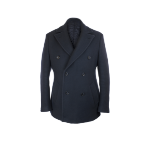 Shop Classic Stylish Wool Navy Pea Coat For Men - FJ