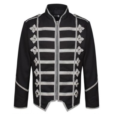 Men's Black Gothic EMO Parade Jacket | Forces Jackets