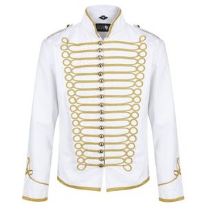 Black & Yellow Military Parade Jacket | Forces Jackets