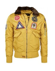 Top Gun Flying Tigers Yellow Flight Jacket - Forces Jackets