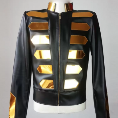 Gold Mirrors Sequins Parade Jacket | Forces Jackets