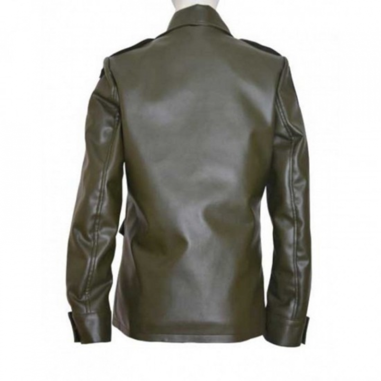 US Army Green Leather Jacket | FJ
