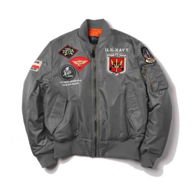 Ma-1 Pilot Flight Jacket Us Air Force Top Gun Red Bomber Jacket