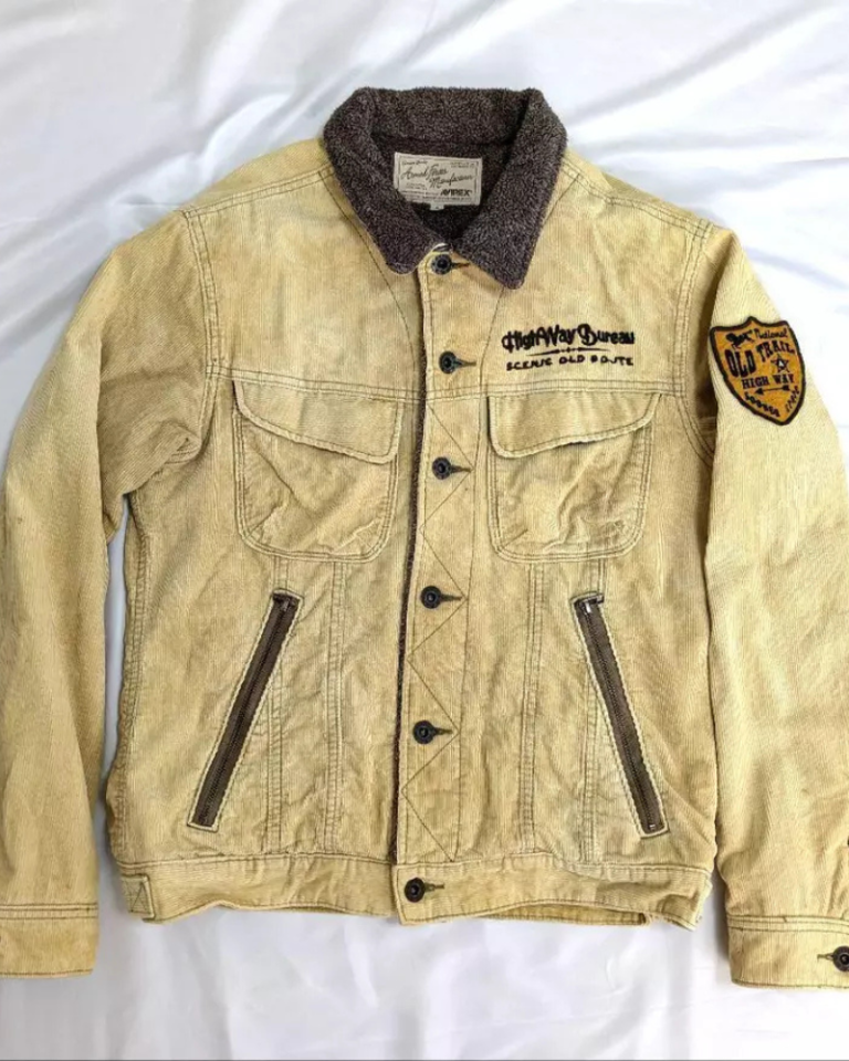 Avirex B-2 Boa Impact Denim Patch Jacket | Forces Jackets