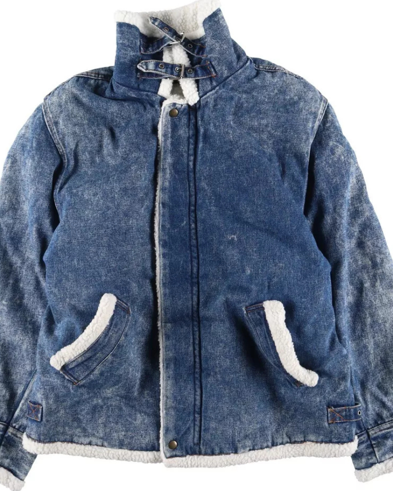 Men's Vintage 90's Expressions B-3 Type Denim Boa Jacket